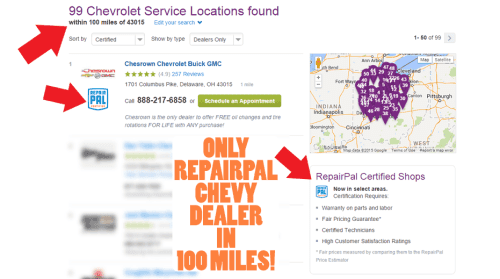Chesrown is now a RepairPal Certified Dealer! | Chesrown Chevrolet