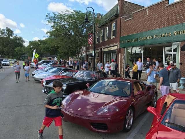 Ferrari Car Show - Downtown Clarendon Hills | Continental Ferrari