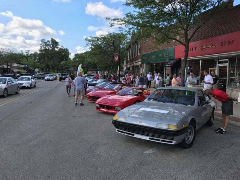Ferrari Car Show - Downtown Clarendon Hills | Continental Ferrari
