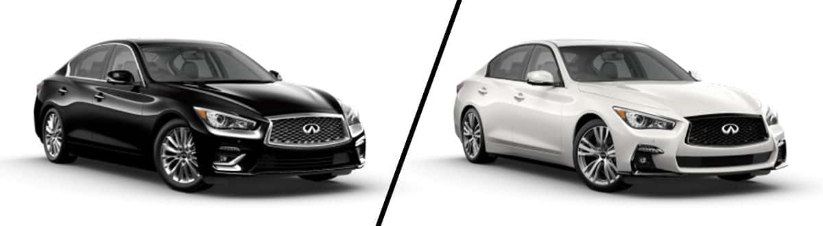 Compare the 2023 INFINITI Q50 Luxe vs Q50 Sensory - Frisco, TX | Crest ...