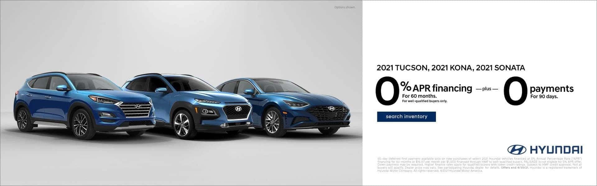 0 Financing For 60 Months 0 APR On Select 2021 Hyundai Models