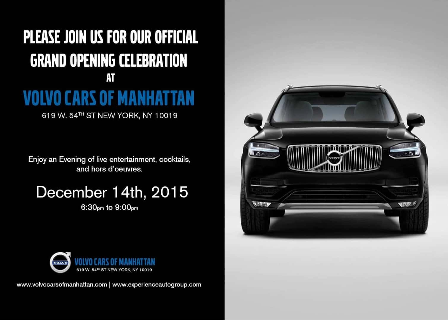 Volvo Grand Opening – Monday 12-14-2015 | The Experience Auto Group